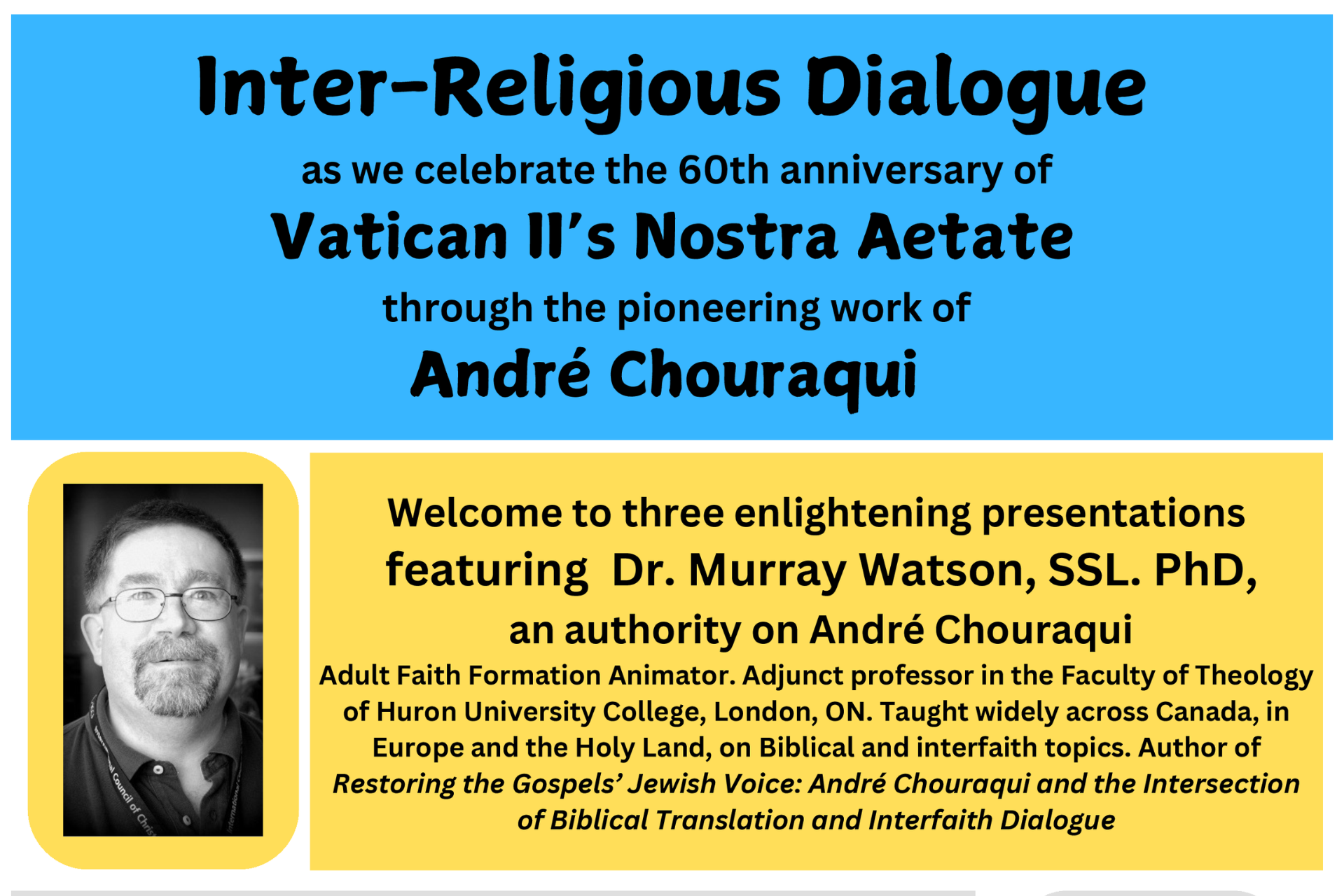 Inter-Religious Dialogue on the 60th Anniversary of Nostra Aetate ...